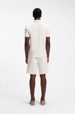 BOSS Regular-fit Polo With Zipper Closure