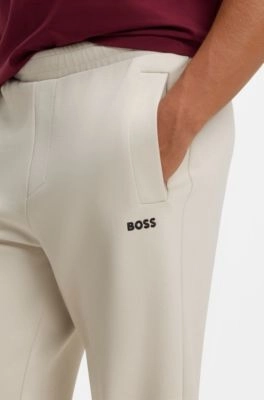 BOSS Cotton-blend Sweatpants With Embroidered Logo