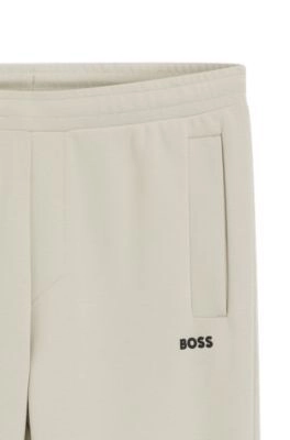 BOSS Cotton-blend Sweatpants With Embroidered Logo