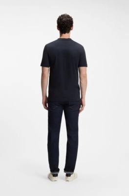 BOSS Regular-fit T-shirt In Cotton Jersey - Dark Blue