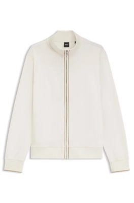 BOSS Cotton Sweatshirt With Zipper Neck