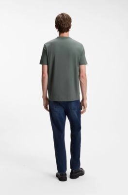 BOSS Cotton T-shirt With Large Tonal Logo