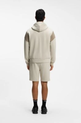 BOSS Regular-fit Zip-up Sweatshirt In Spacer Piqu