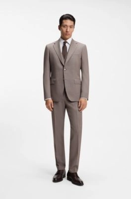 BOSS Slim-fit Shirt In Easy-iron Stretch Cotton - White
