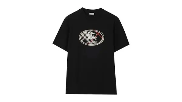 Burberry Ryan Ks Chk T-shirt - Black