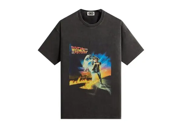Kith X Back To The Future Chrome Title Vintage Tee Shirt