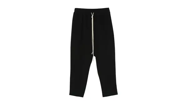 Rick Owens Drawstring Astaires Cropped Pants - Black