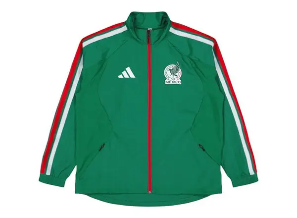 Adidas Mexico Home Anthem Jacket - Bold Green