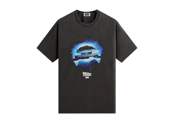 Kith X Back To The Future Delorean Front Back Vintage Tee Shirt