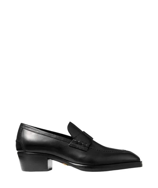 JIMMY CHOO Wilder Loafers In Buffalo Leather - Black