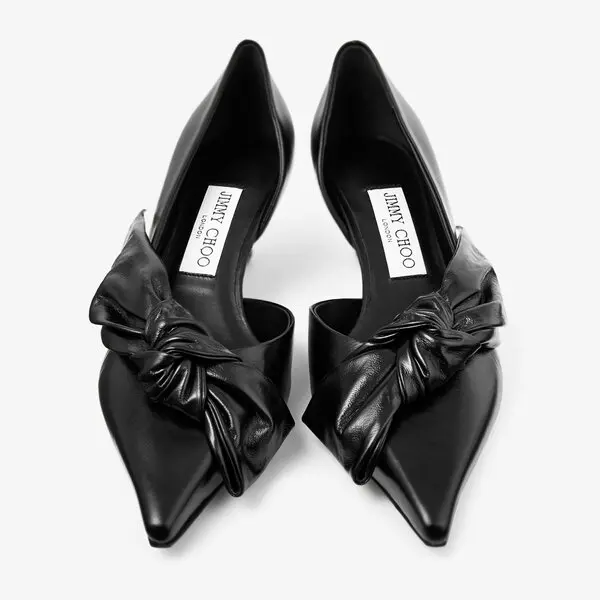 JIMMY CHOO Issy Pump 50 Leather Pumps With Oversized Bow