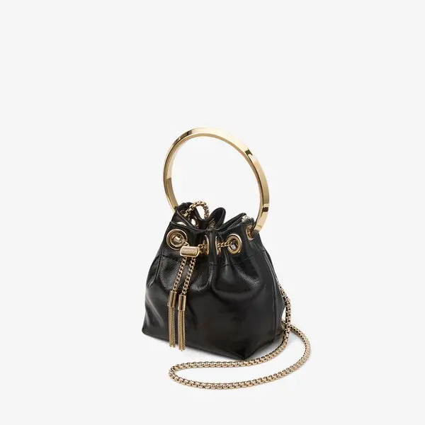 JIMMY CHOO Micro Bon Bon Mini Bucket Bag