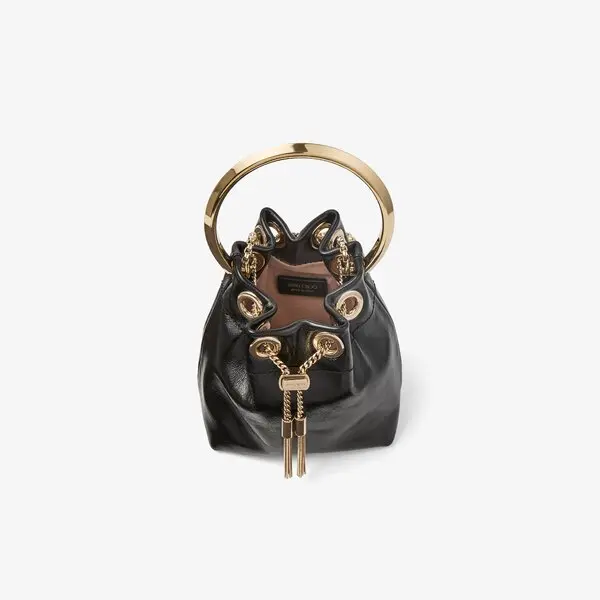 JIMMY CHOO Micro Bon Bon Mini Bucket Bag