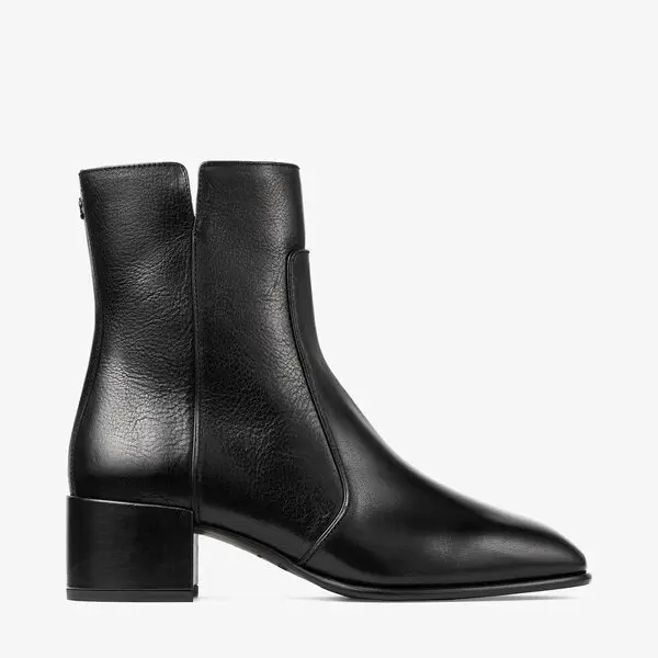 JIMMY CHOO Eliot Ankle Boot 45 Vintage Leather Ankle Boots - Black