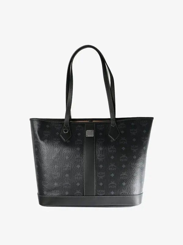 Mcm Liz Vi Shopper Medium Bag - Black