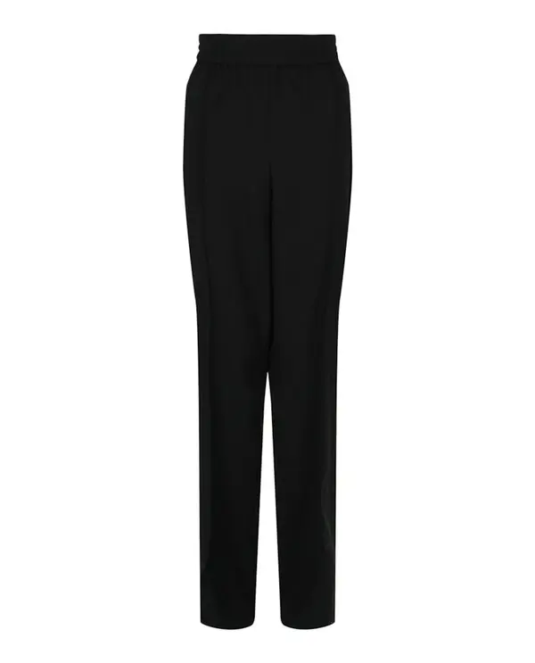 FERRAGAMO Creased Straightleg Trousers - Black