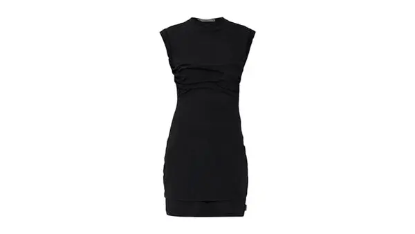 Alexander Wang Twisted Bust Mini Layered Sleeveless Dress
