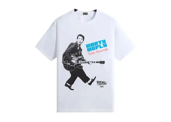 Kith X Back To The Future Chuck Berry Standard Crispy Tee Shirt - White