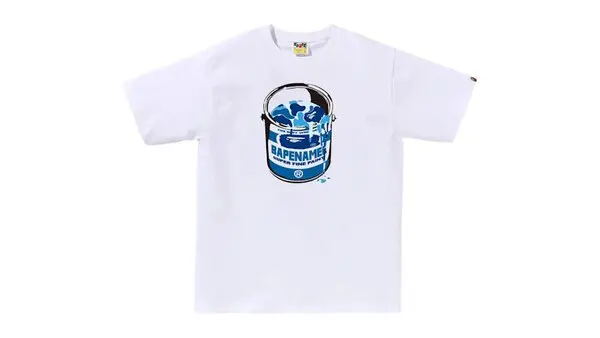 A BATHING APE Abc Camo Paint Can Tee Shirt