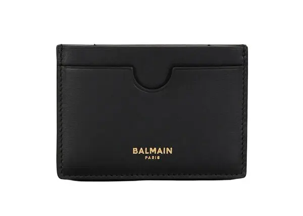 Balmain Leather Card Holder - Black