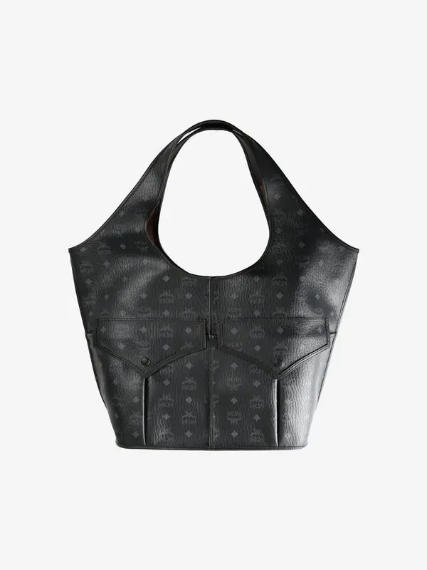 Mcm Aren Vi Xlarge Shopper Bag - Black