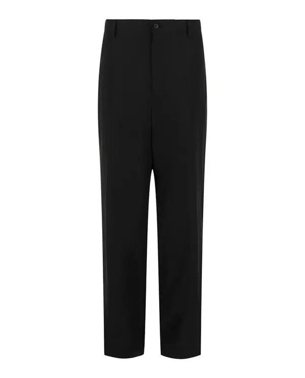 FERRAGAMO Contrast Trim Pants - Black