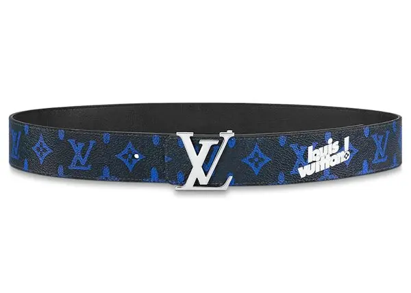 LOUIS VUITTON Initiales 40mm Reversible Belt Monogram - Blue