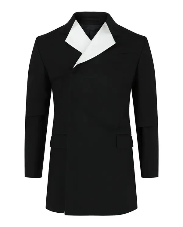 FERRAGAMO Silk Trimmed Doublebreasted Blazer