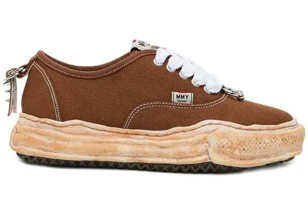 Mihara Yasuhiro Baker Vintage Vintage Sole Canvas Low Bonbom - Brown