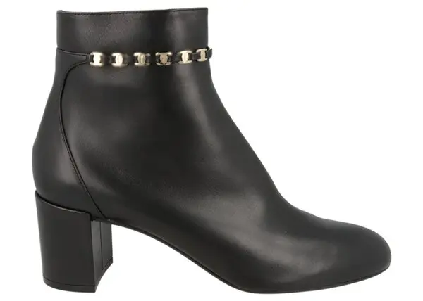 FERRAGAMO Ghila Leather Boots - Black