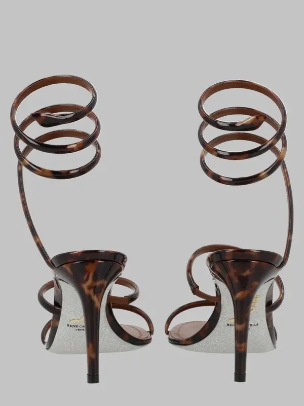 Rene Caovilla Cleo Spiral Heel Sandals