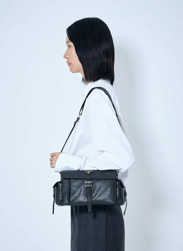 Prada Explore Medium Shoulder Bag With Flap