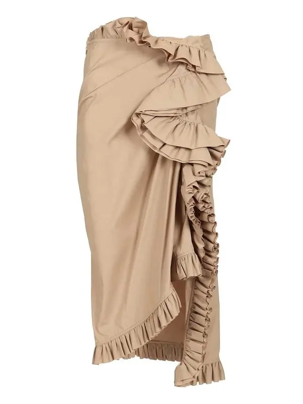 Dries Van Noten Sina Midi Skirt - Cream