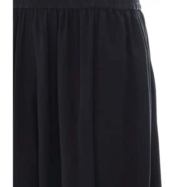 Chloé Fluid Pleated Crepe De Chine Pants - Black