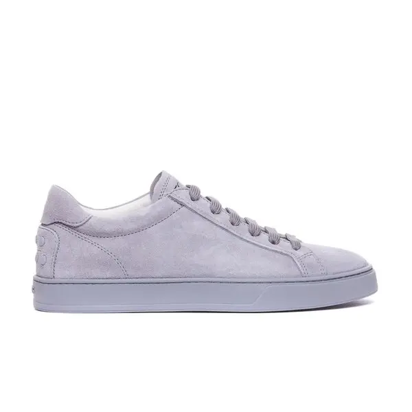 TOD'S Suede Lace-up Sneakers - Gray