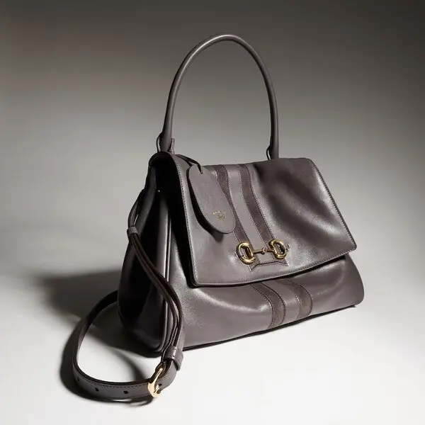 Gucci Paparazzo Medium Top Handle Bag Leather