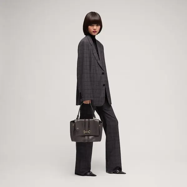 Gucci Paparazzo Medium Top Handle Bag - Grey