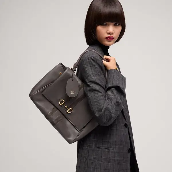 Gucci Paparazzo Medium Top Handle Bag - Grey