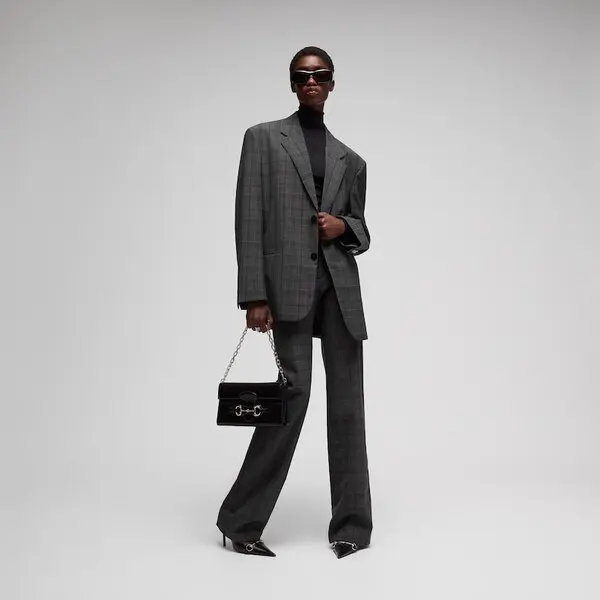 Gucci Checked Fine Wool Pants