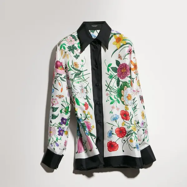 Gucci Printed Silk Shirt