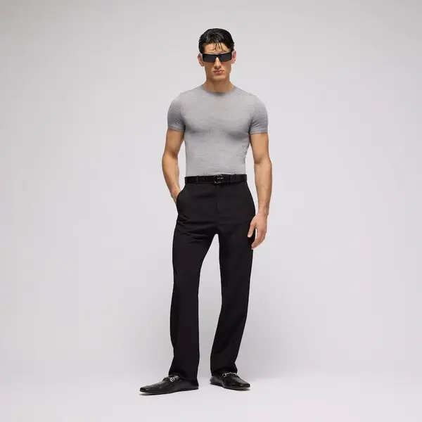 Gucci Cropped Knit Wool Silk Blend T-shirt