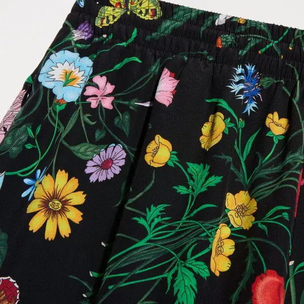 Gucci Printed Silk Leisure Pants