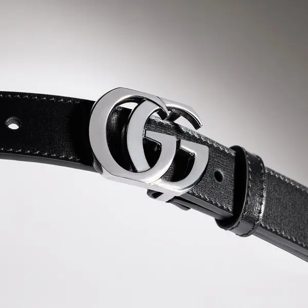 Gucci Gg Marmont Thin Leather Belt