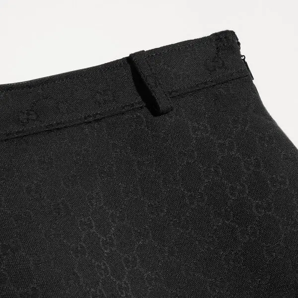 Gucci Gg Cotton Blend Mini Skirt