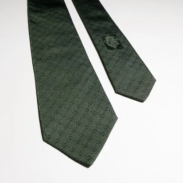Gucci Interlocking G Silk Jacquard Tie