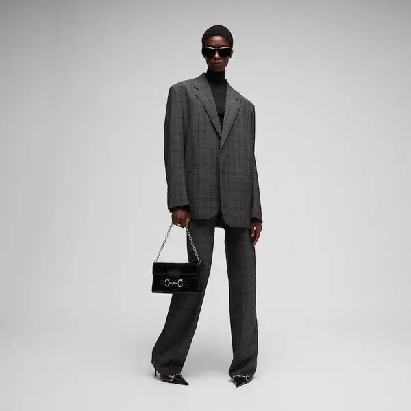 Gucci Checked Fine Wool Jacket