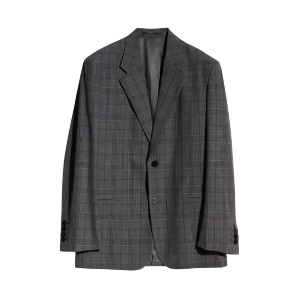 Gucci Checked Fine Wool Jacket - Black