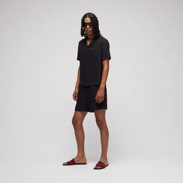 Gucci Gg Silk Jacquard Shorts