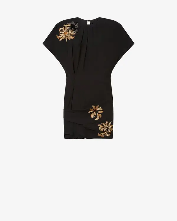 Isabel Marant Étoile Sakia Embroidered Dress - Black