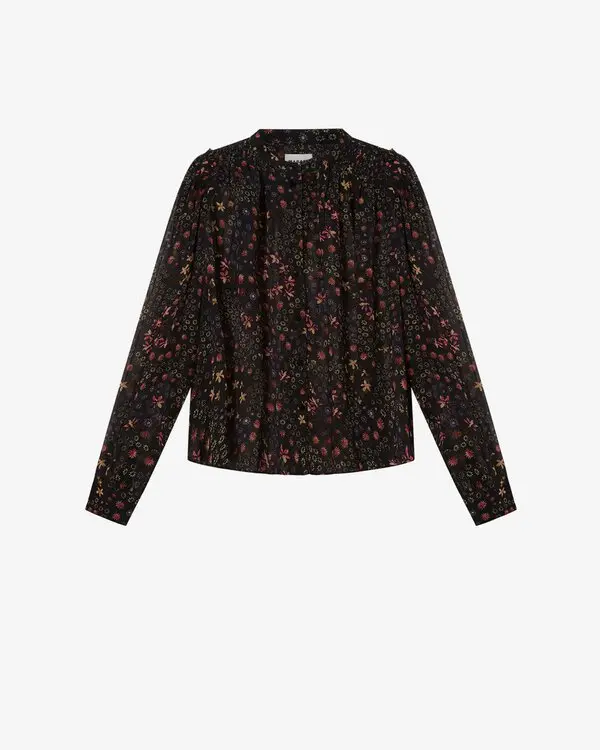 MARANT ETOILE Florine Top - Black/ecru